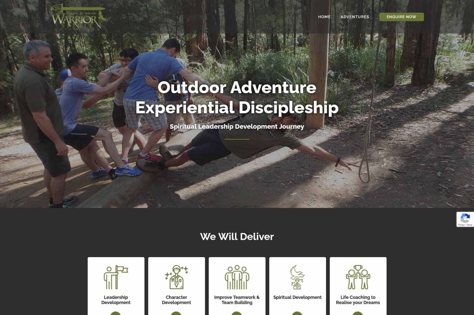 Adventure Experience Website - Splotch Studio