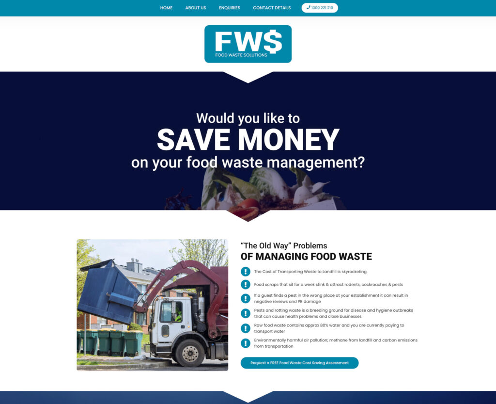 Food Waste Management Website - Splotch Studio